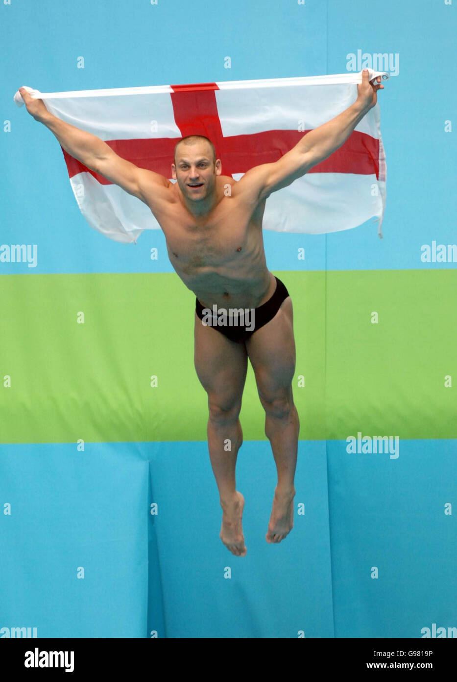 England diver Tony Ally during a photo-call in the Melbourne Sports and ...