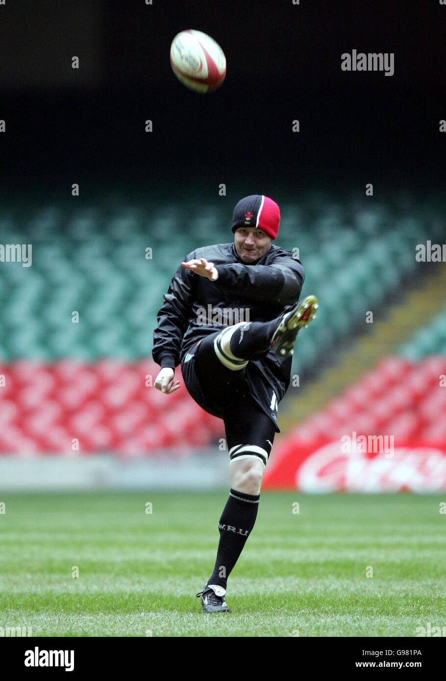 Wales' Martyn Williams during a training session at the Millennium ...