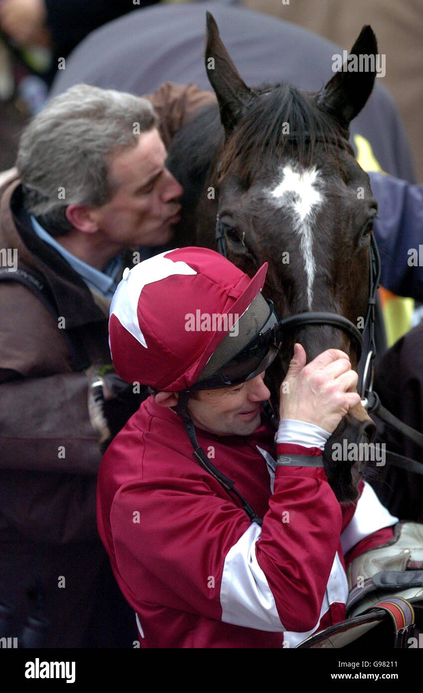 War of Attrition is hugged by jockey Conor O'Dwyer and kissed by owner ...