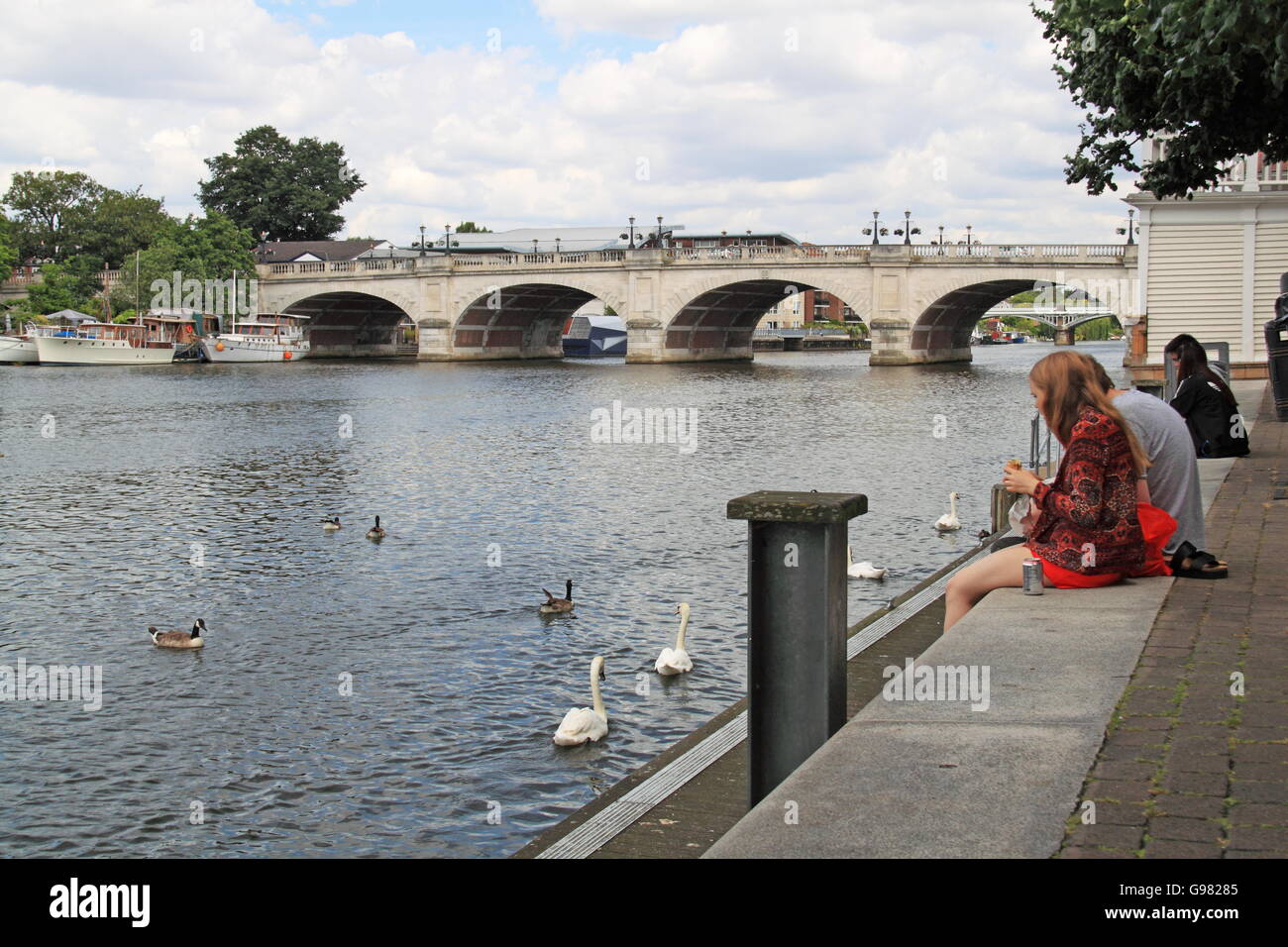 Kingston Bridge, Kingston upon Thames, London, England, Great Britain ...