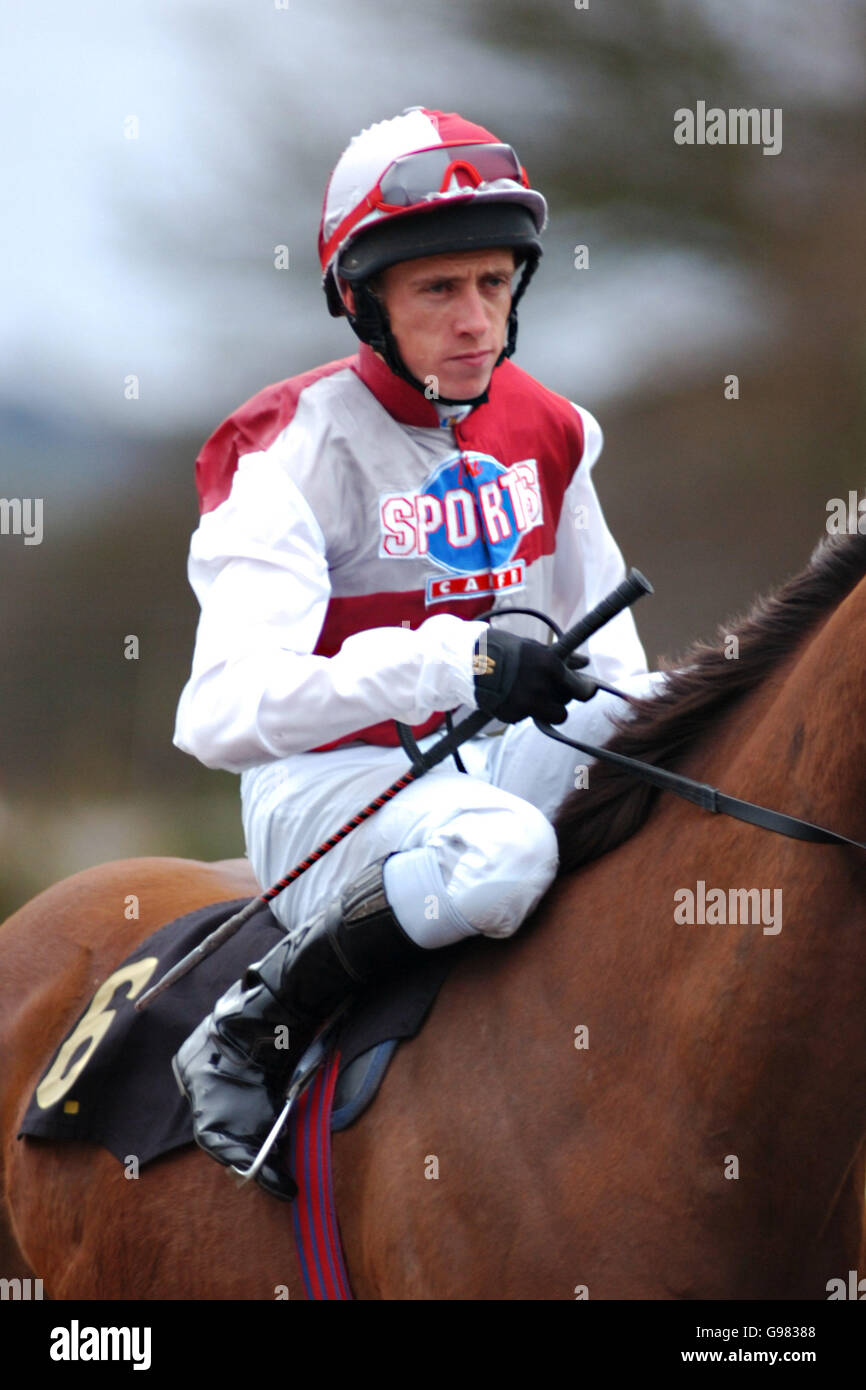 Horse Racing - Southwell Racecourse. Shane Kelly, Jockey Stock Photo ...