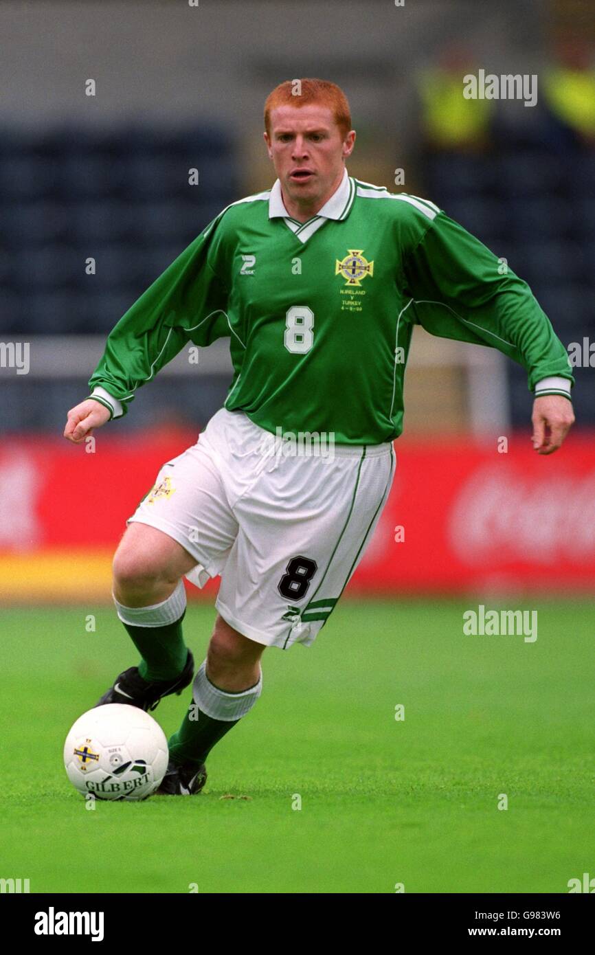 Soccer euro 2000 qualifier group three northern ireland v turkey hi-res ...