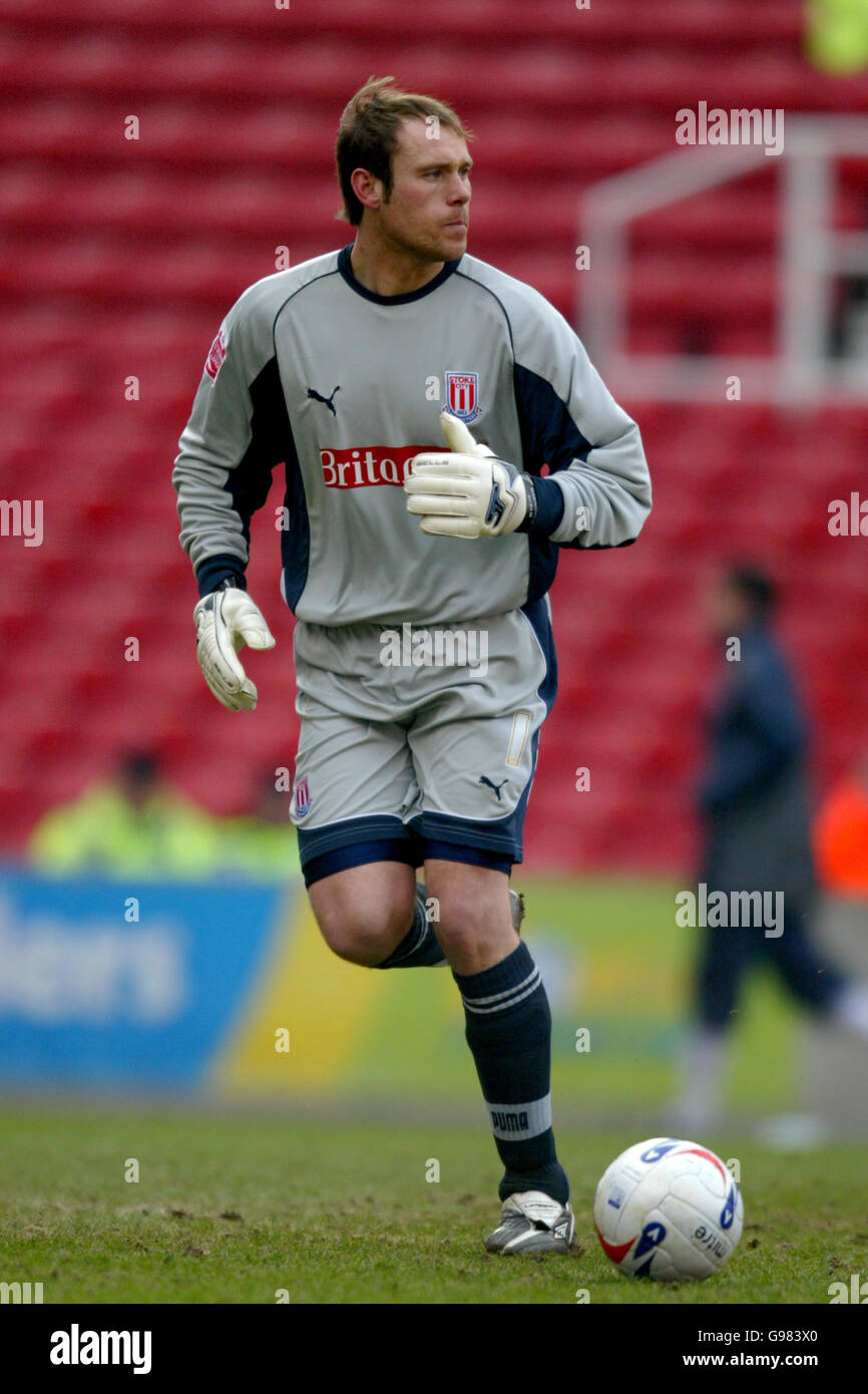 Stoke citys goalkeeper steve simonsen hi-res stock photography and ...