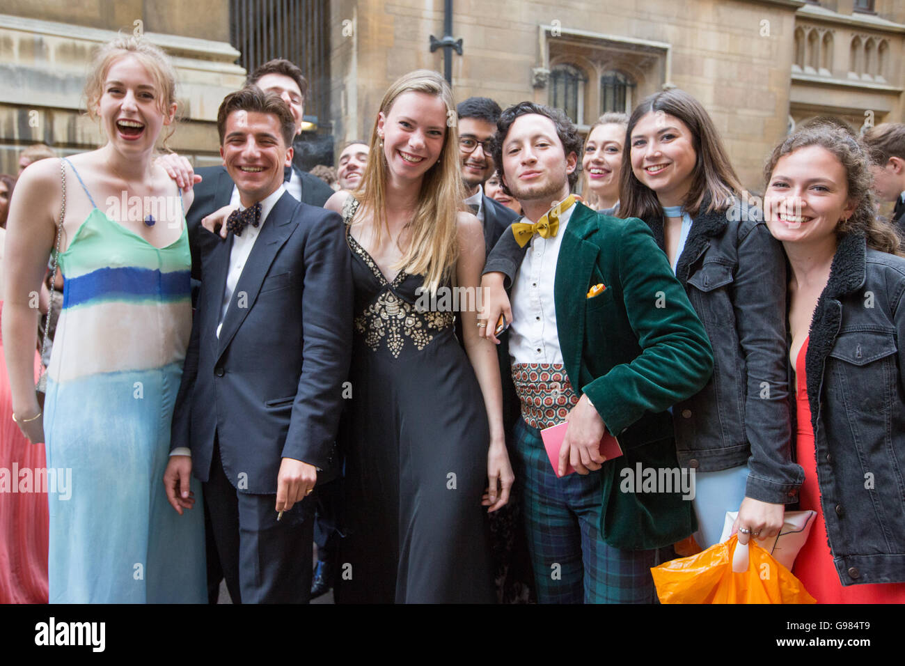 Cambridge University students at the Trinity May Ball on Monday evening ...