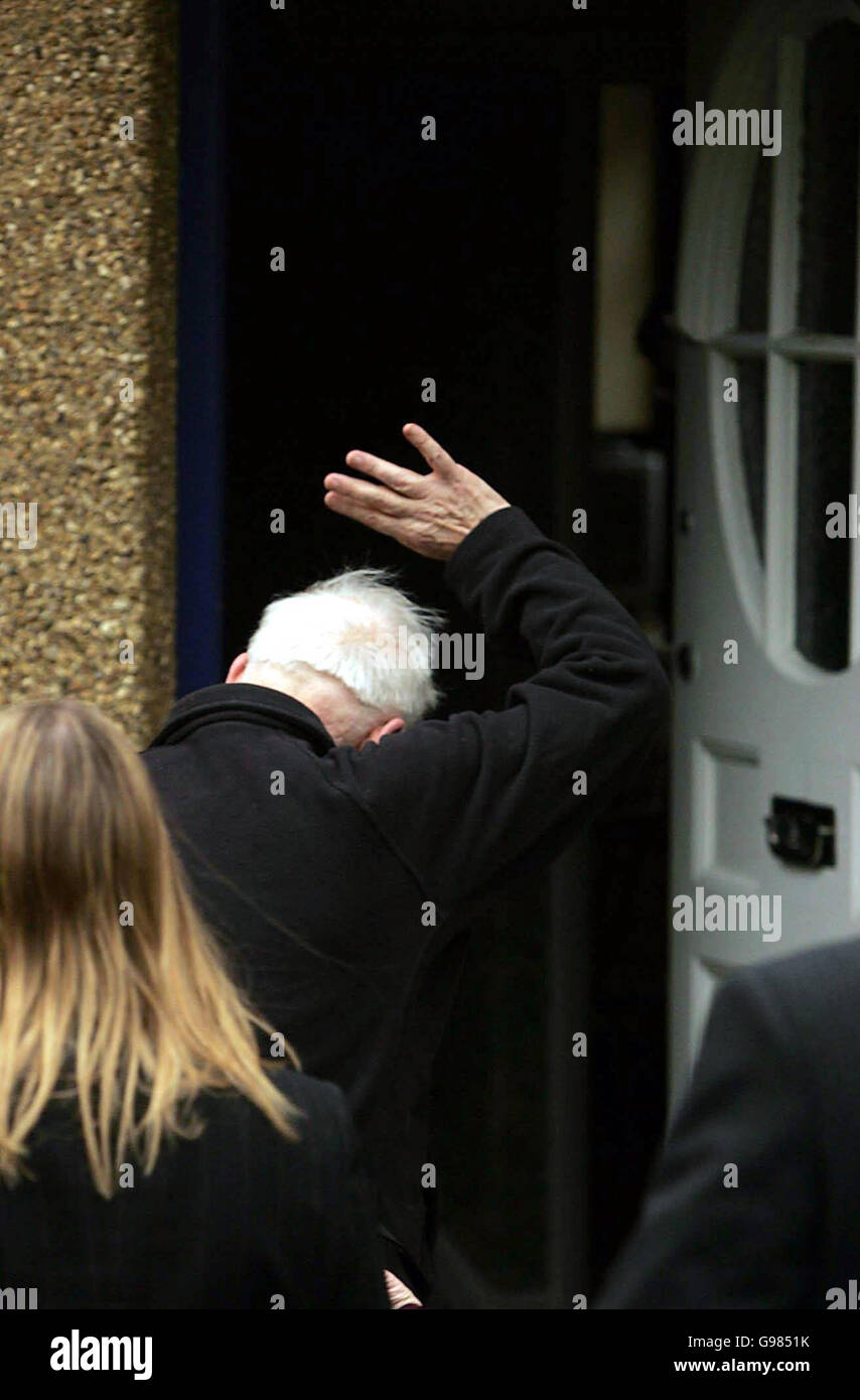 Peace activist Norman Kember arrives at his home in Pinner, Middlesex ...
