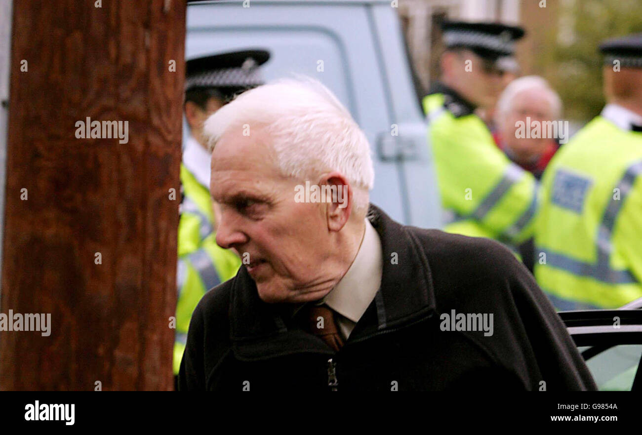 Peace activist Norman Kember arrives at his home in Pinner, Middlesex ...