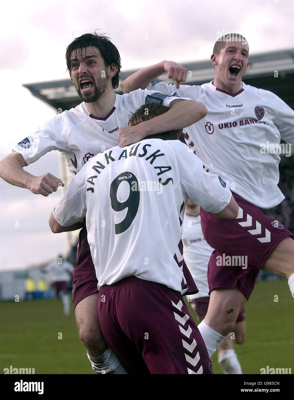 Heart's Paul Hartley and Calum Elliot show their feelings after Edgaras ...