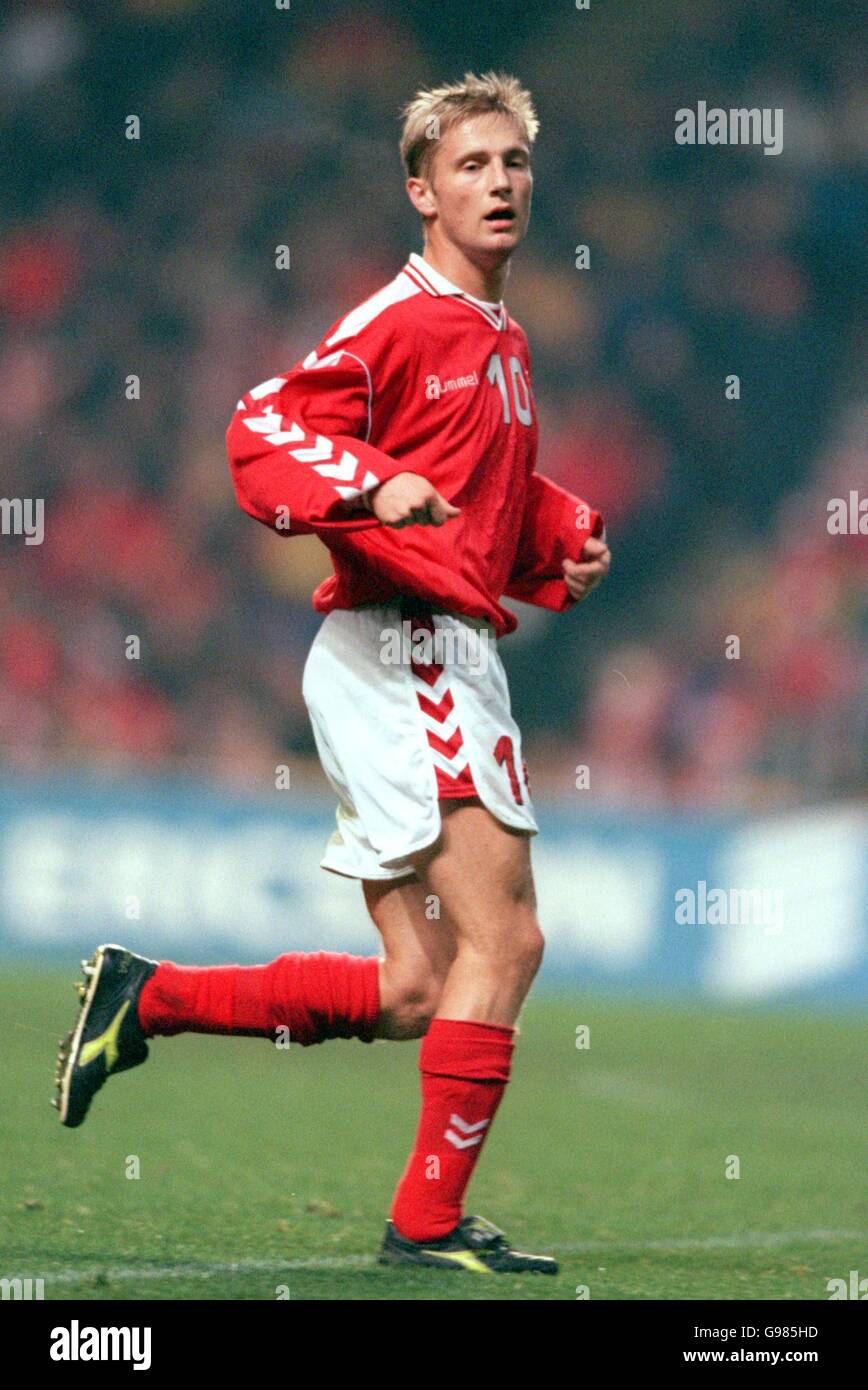 Soccer euro 2000 qualifier play off leg denmark israel hi-res stock ...