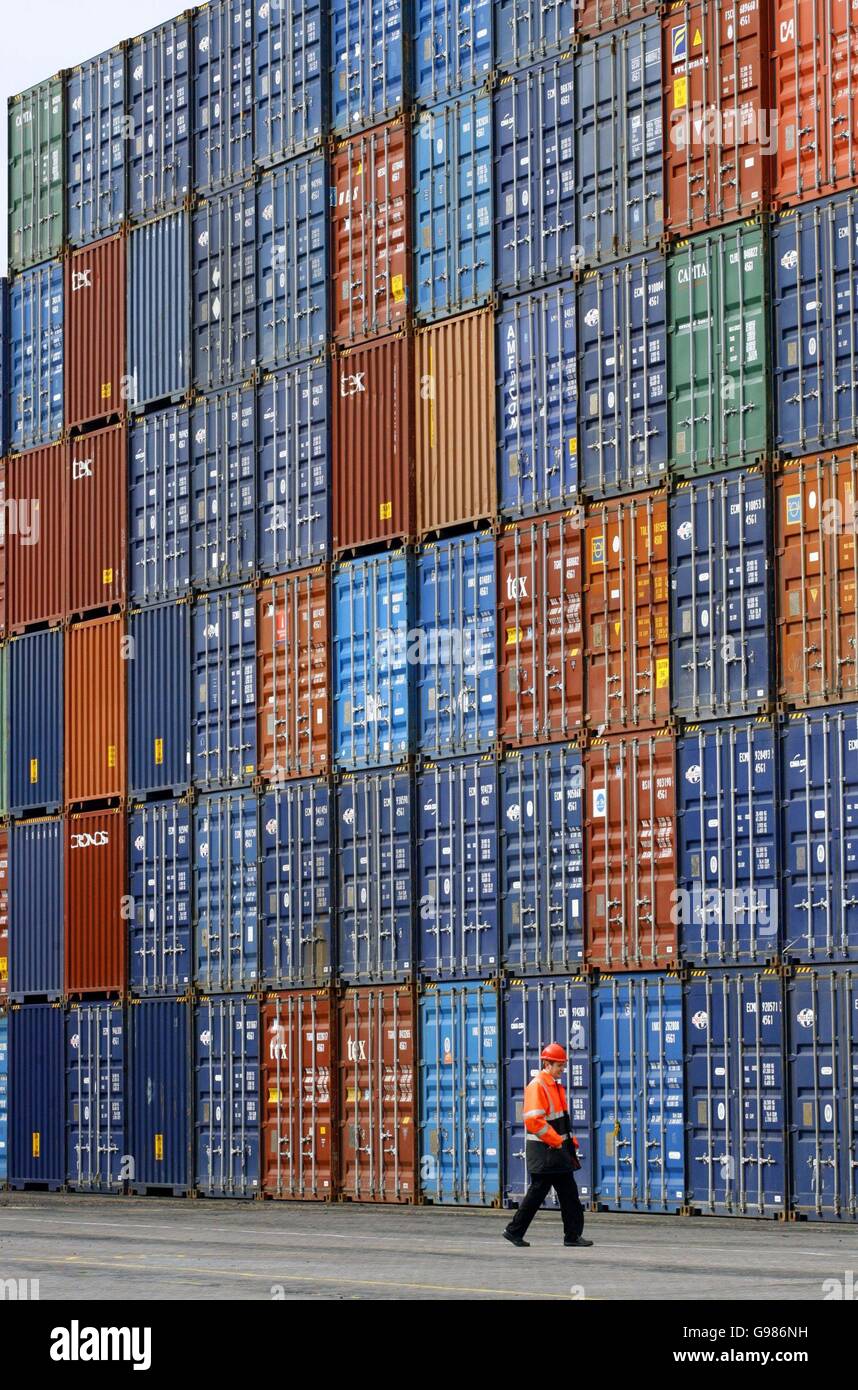 The Southampton Container Terminal. It is Britain's second largest ...