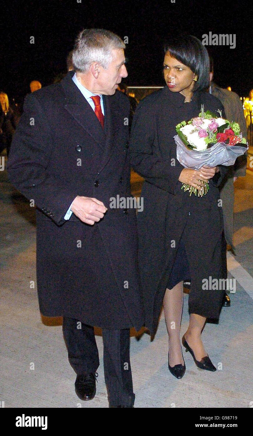 Condoleezza Rice UK Visit Stock Photo - Alamy