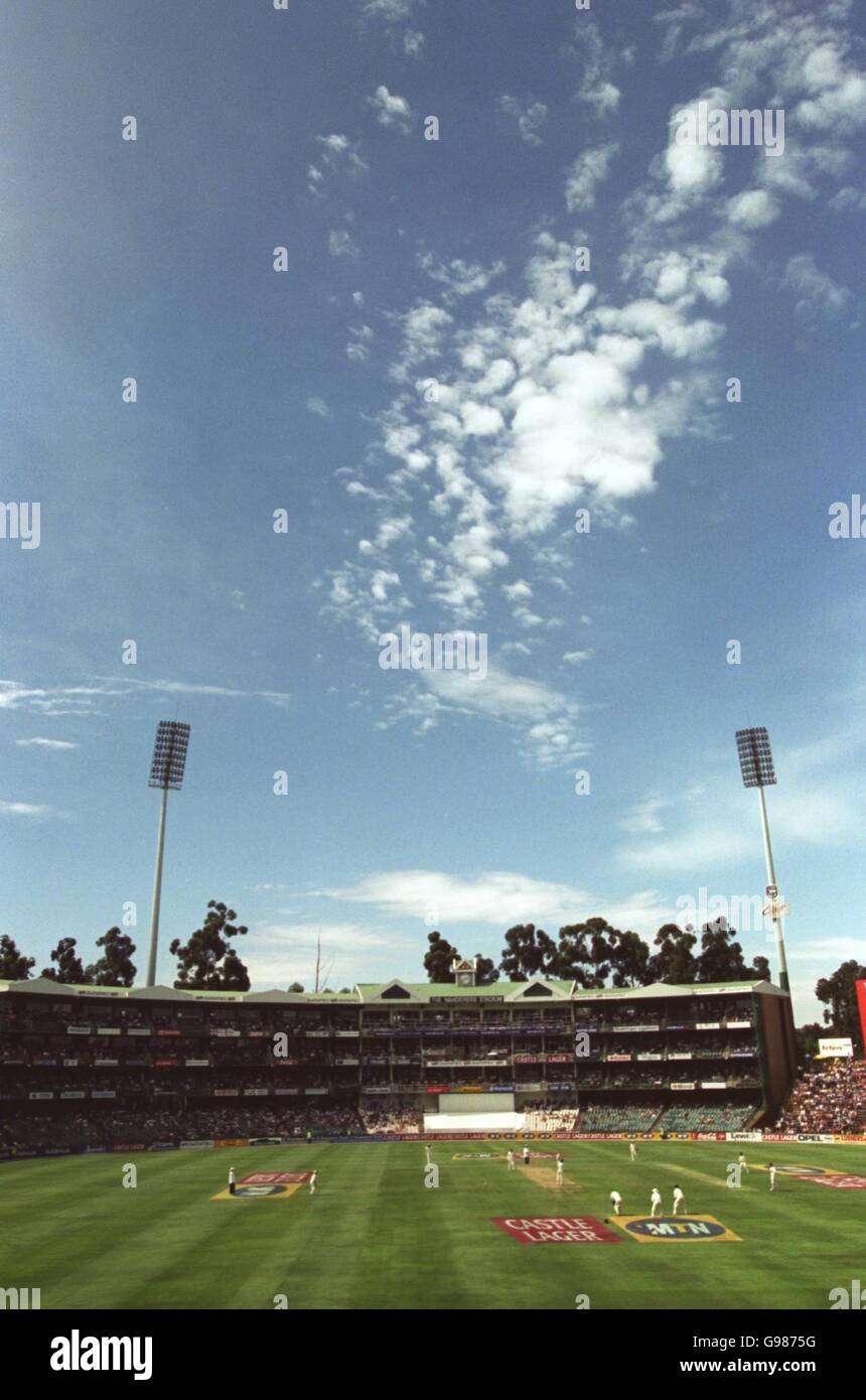 Cricket st test wanderers stadium south africa v england hi-res stock ...
