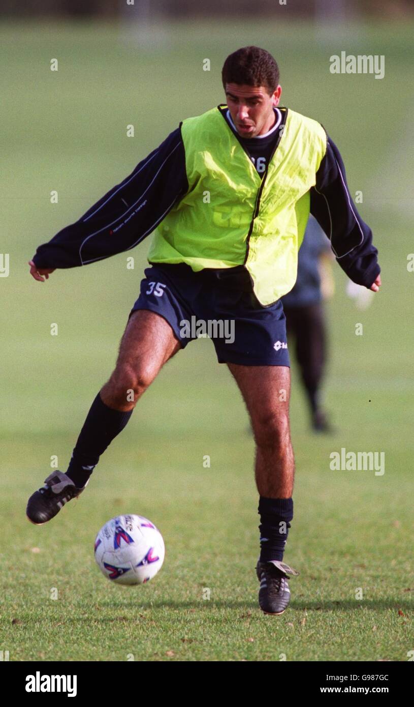 Soccer - FA Carling Premiership - Wimbledon Training. Walid Badir ...