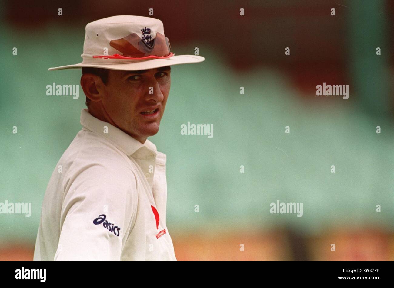 England's Andrew Caddick at Kingsmead against Kwazulu-Natal Stock Photo ...