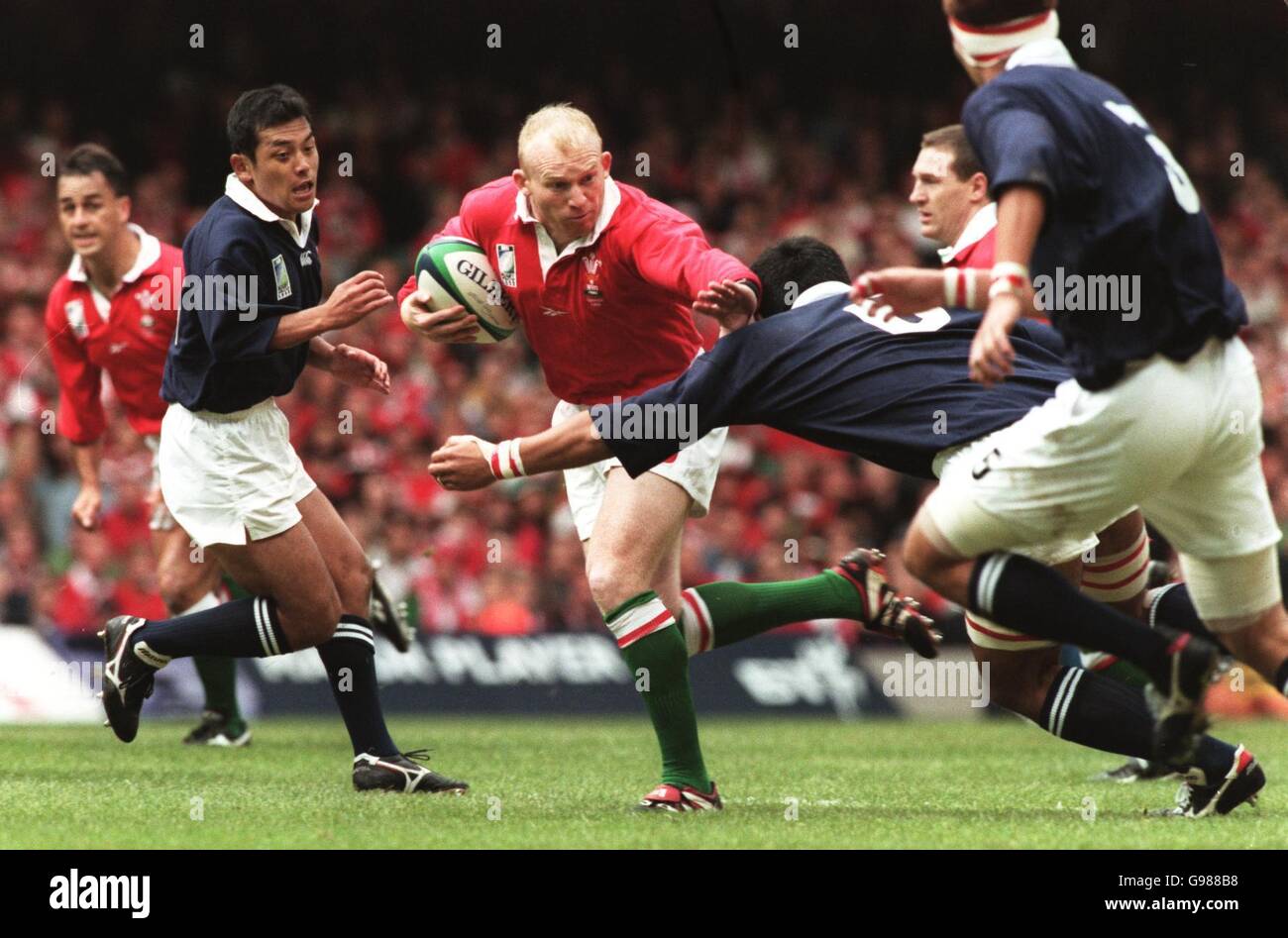 Rugby Union - Rugby World Cup 99 - Pool D - Wales v Japan Stock Photo ...