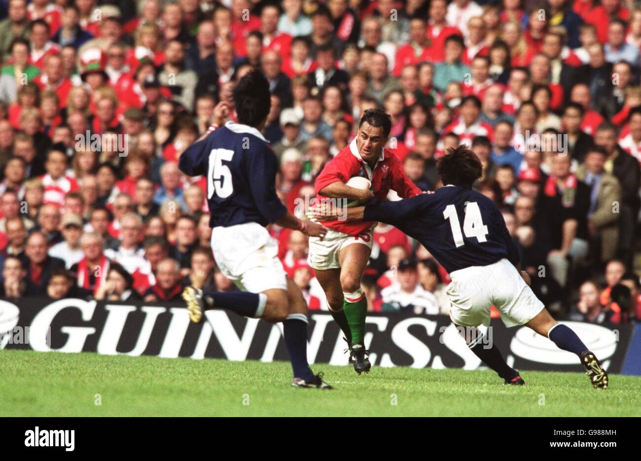 Rugby Union - Rugby World Cup 99 - Pool D - Wales v Japan. Wales' Shane ...