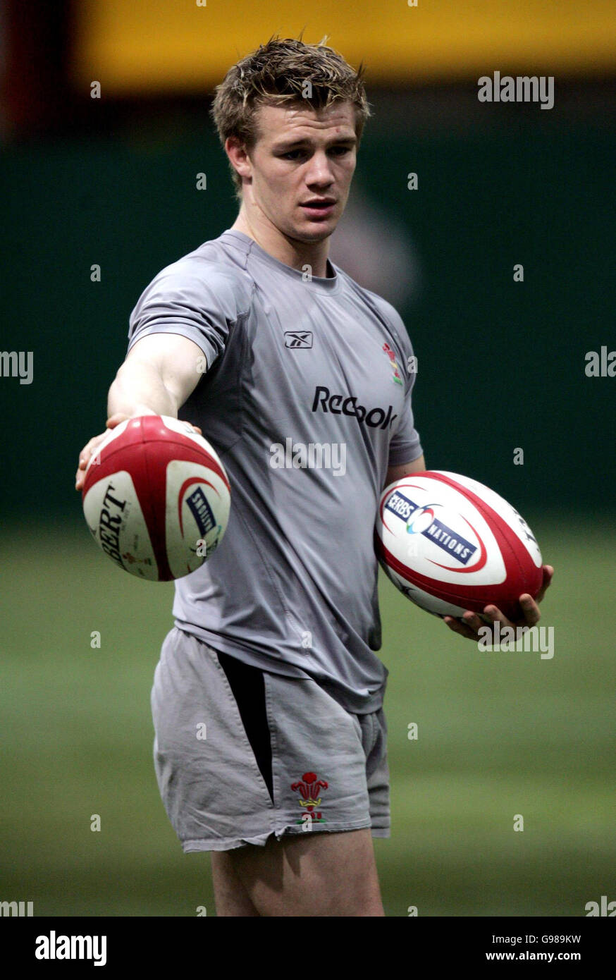 Wales' Dwayne Peel during a training session at the Vale of Glamorgan ...