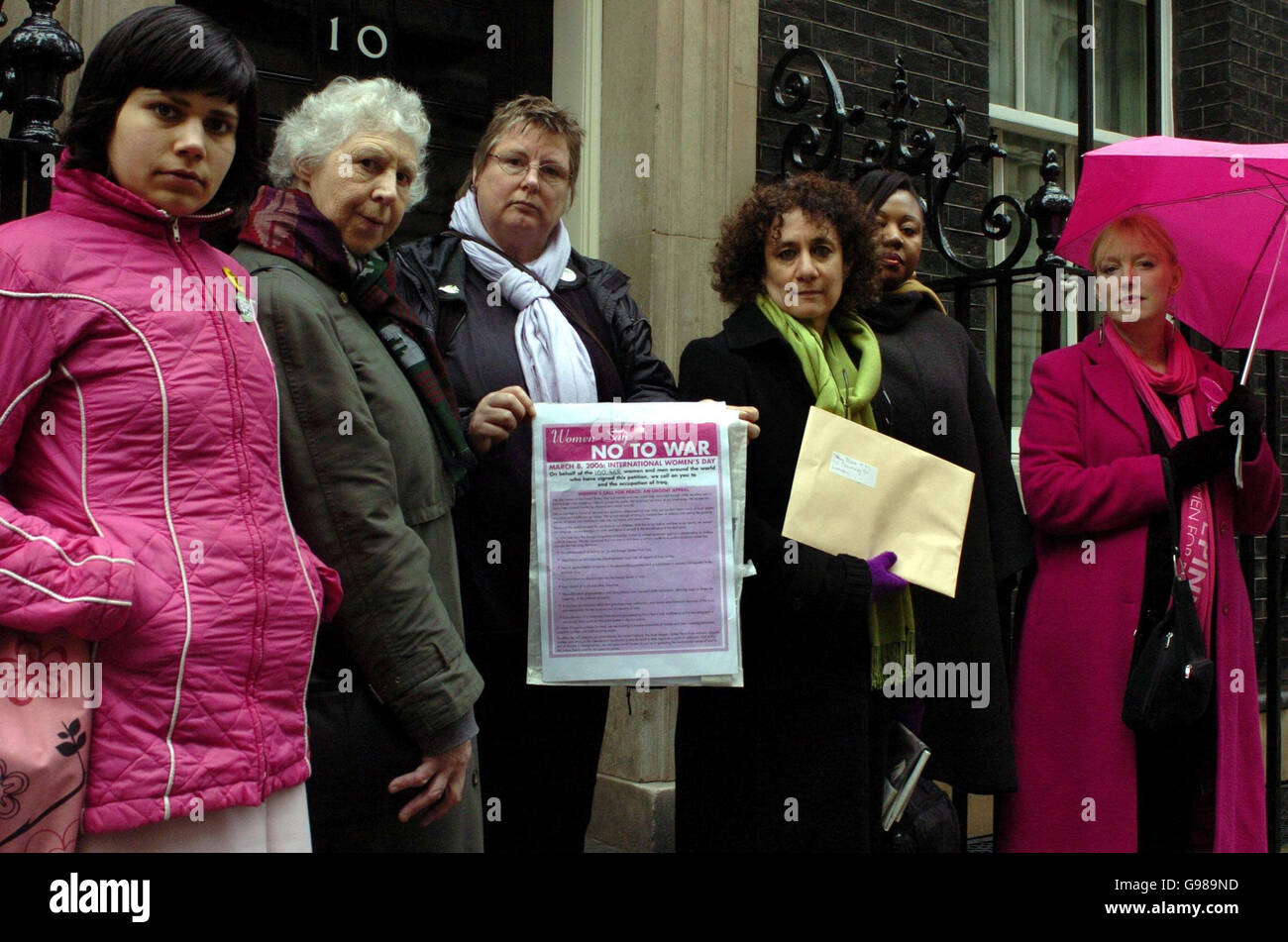 From left: Maya Evans, Sheila Triggs, Liz Khan, Maysoon Pachachi, Janet ...