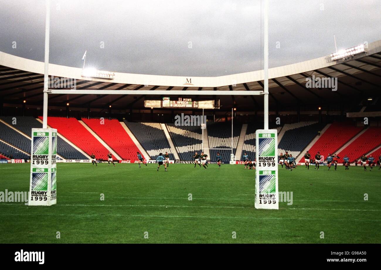 Rugby union rugby world cup 99 pool south africa uruguay hi-res stock ...