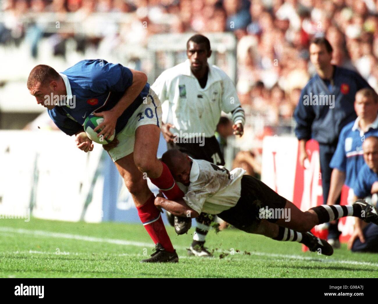 Rugby Union - Rugby World Cup 99 - Pool C - France v Fiji. Christophe ...