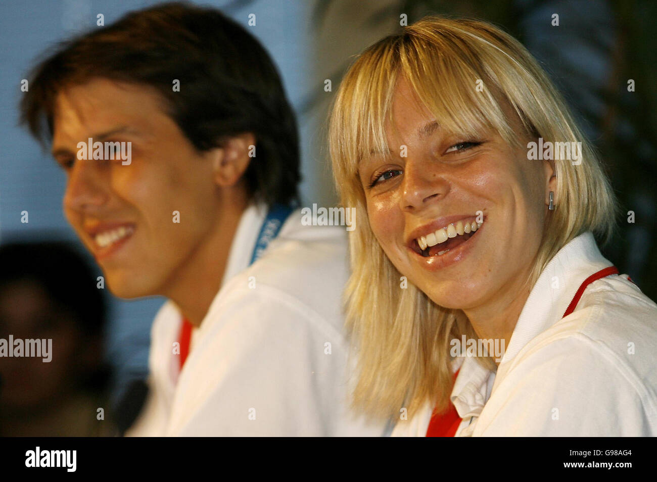 COMMONWEALTH Press conference Stock Photo - Alamy