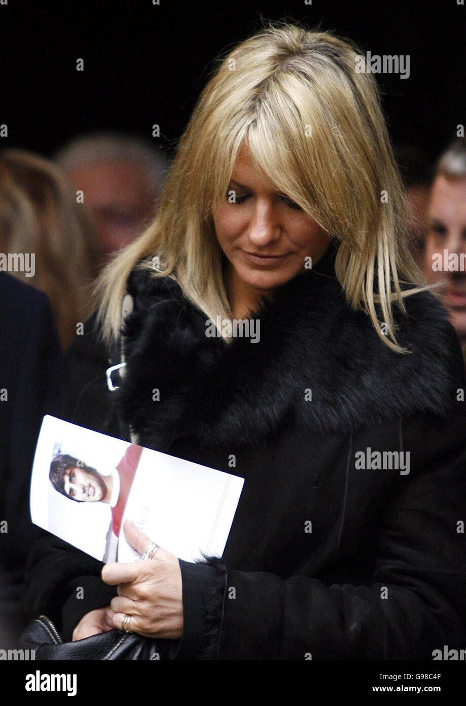 Alex Best former wife of football legend George Best at the Memorial ...
