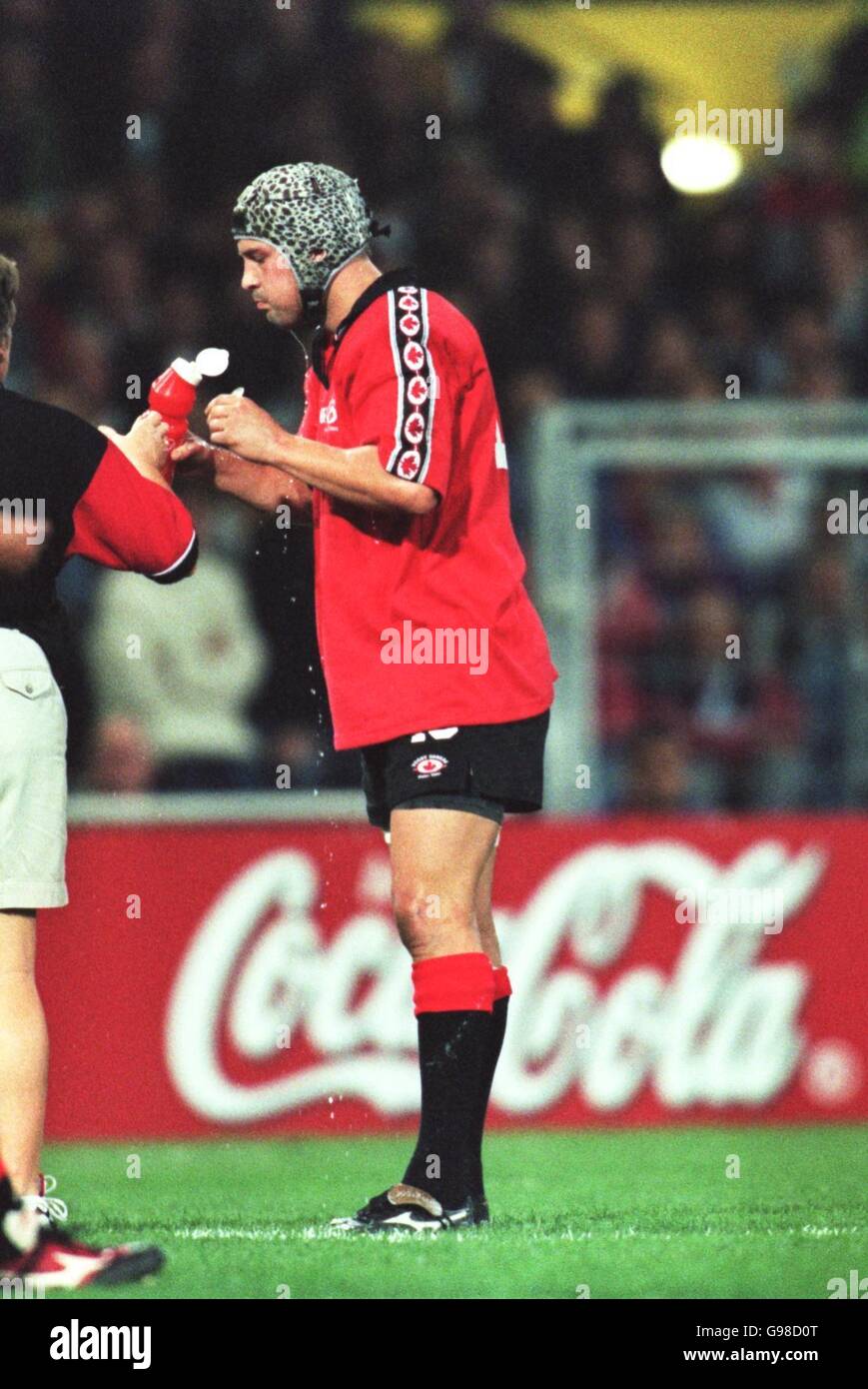 Canadas gareth rees takes a drink hi-res stock photography and images ...