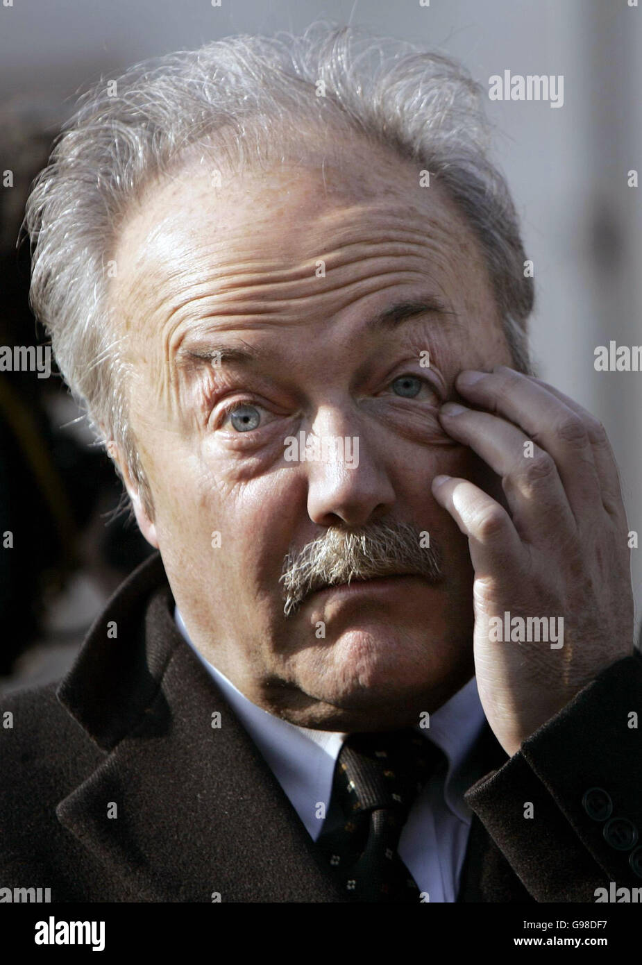 MP George Galloway at an anti-war rally in London's Trafalgar Square ...