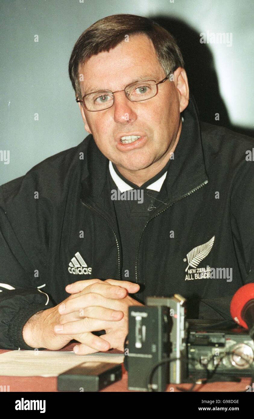 New Zealand Press Conference - John Hart Stock Photo - Alamy