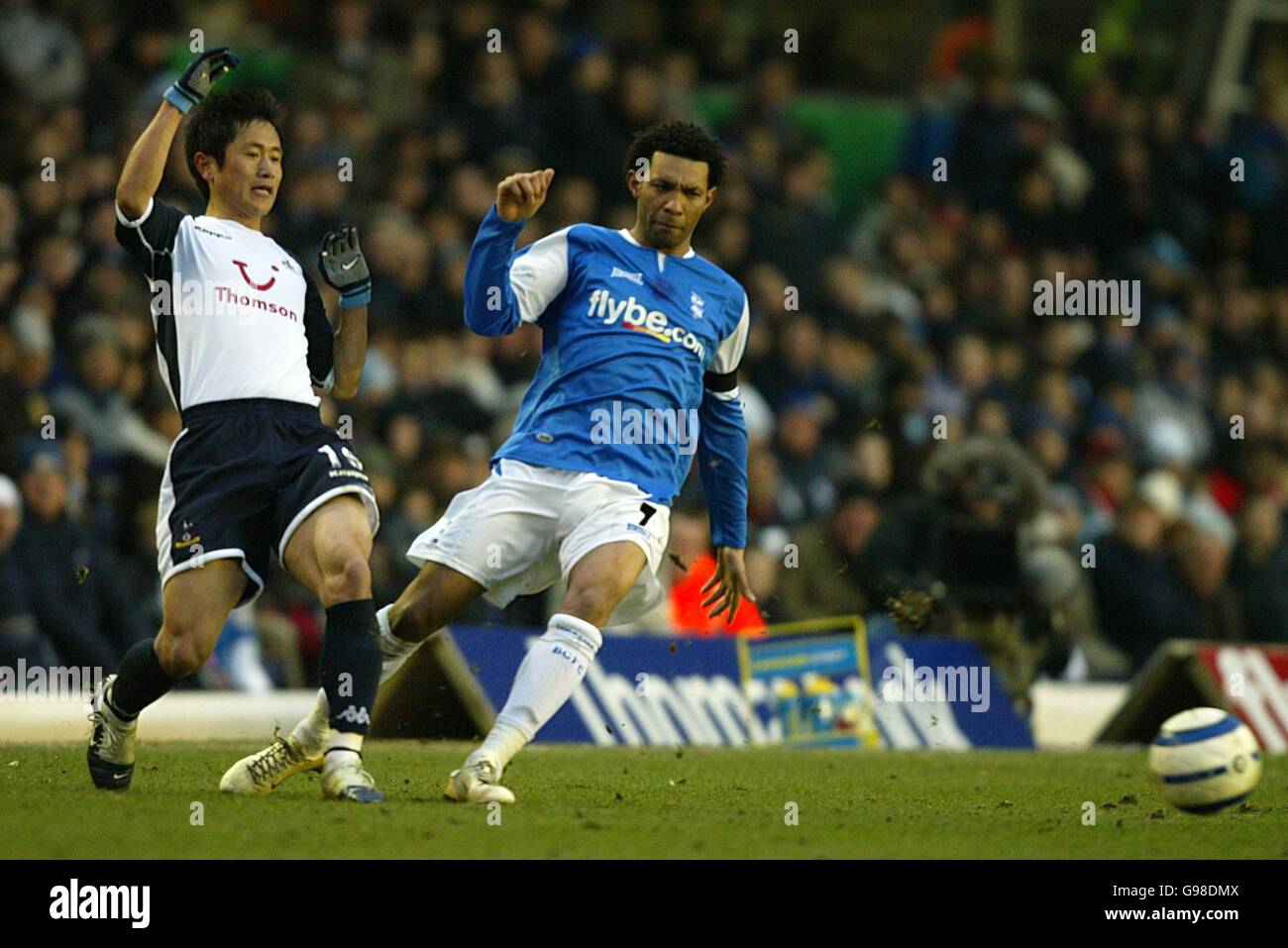 Young-Pyo Lee, Tottenham Hotspur and Jermaine Pennant, Birmingham City ...