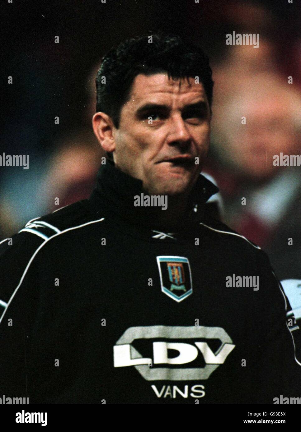 John Gregory the Aston Villa manager leaves Villa Park a worried man ...
