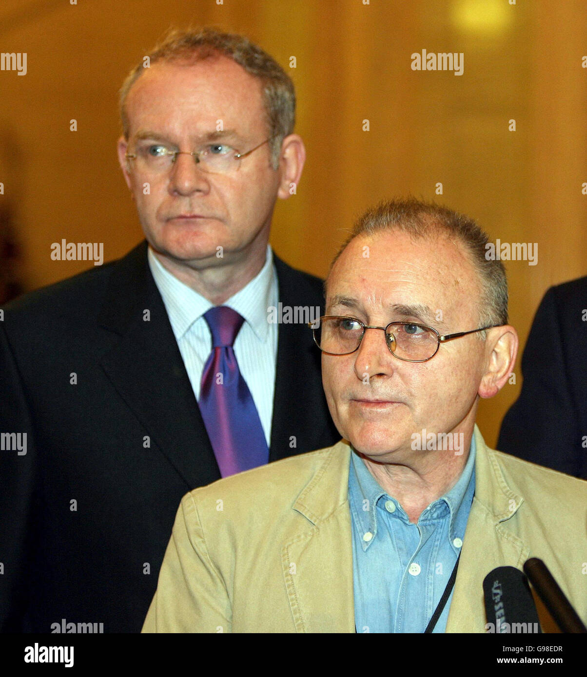 Denis donaldson and martin mcguinness hi-res stock photography and ...