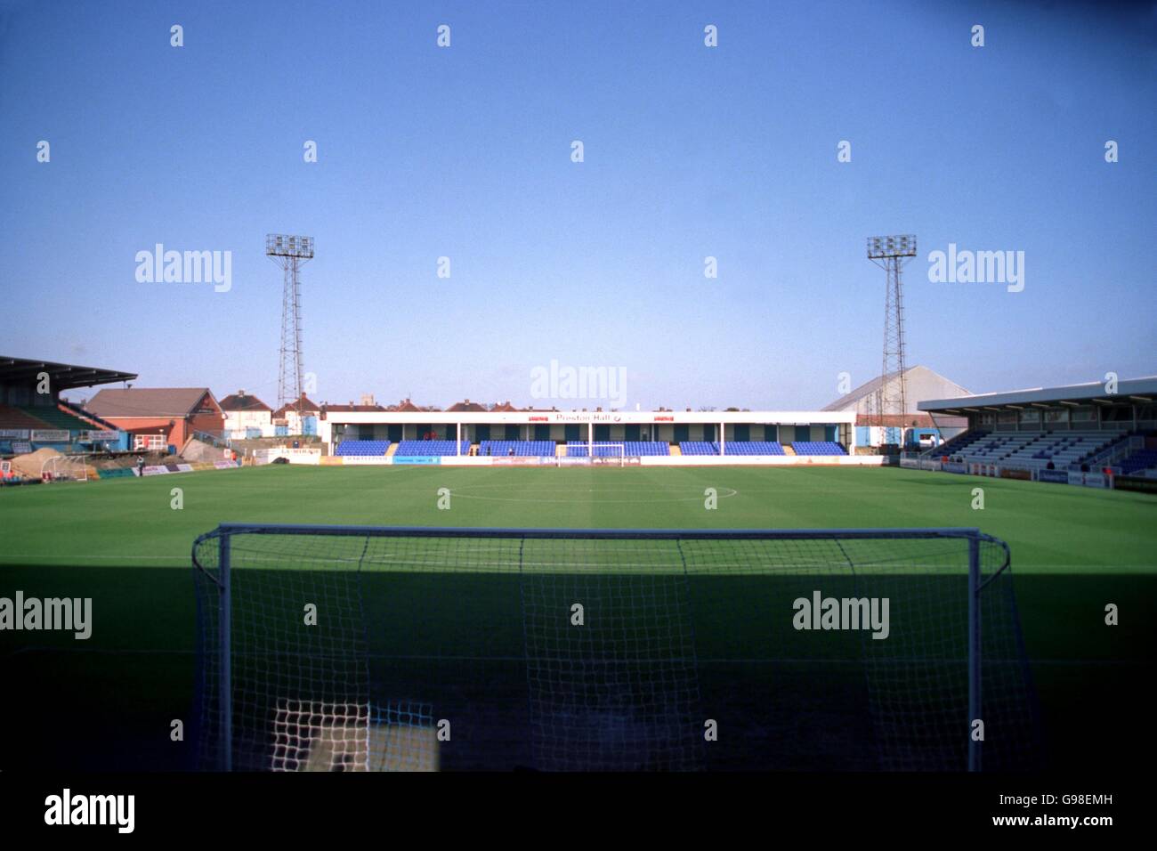 General view of Victoria Park, home of Hartlepool United Stock Photo ...