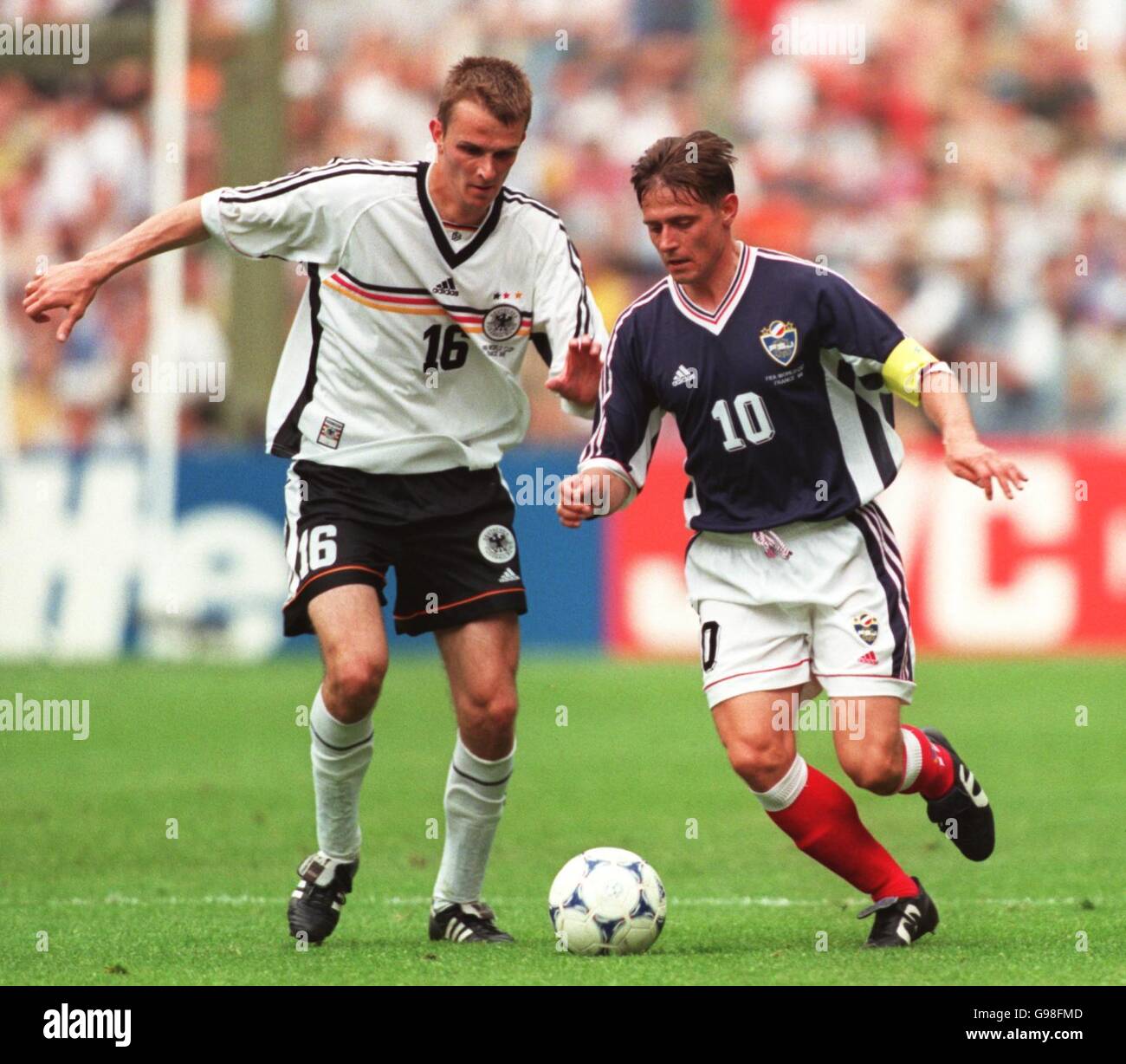 Soccer - World Cup France 98 - Group F - Germany v Yugoslavia Stock ...