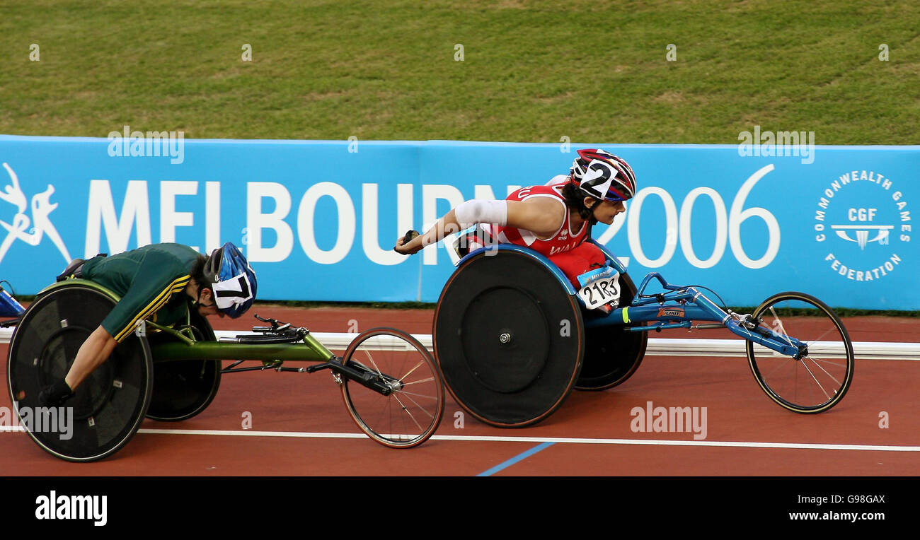 Wales's Tanni Grey Thompson finishes fourth in the Women's 800 metres ...