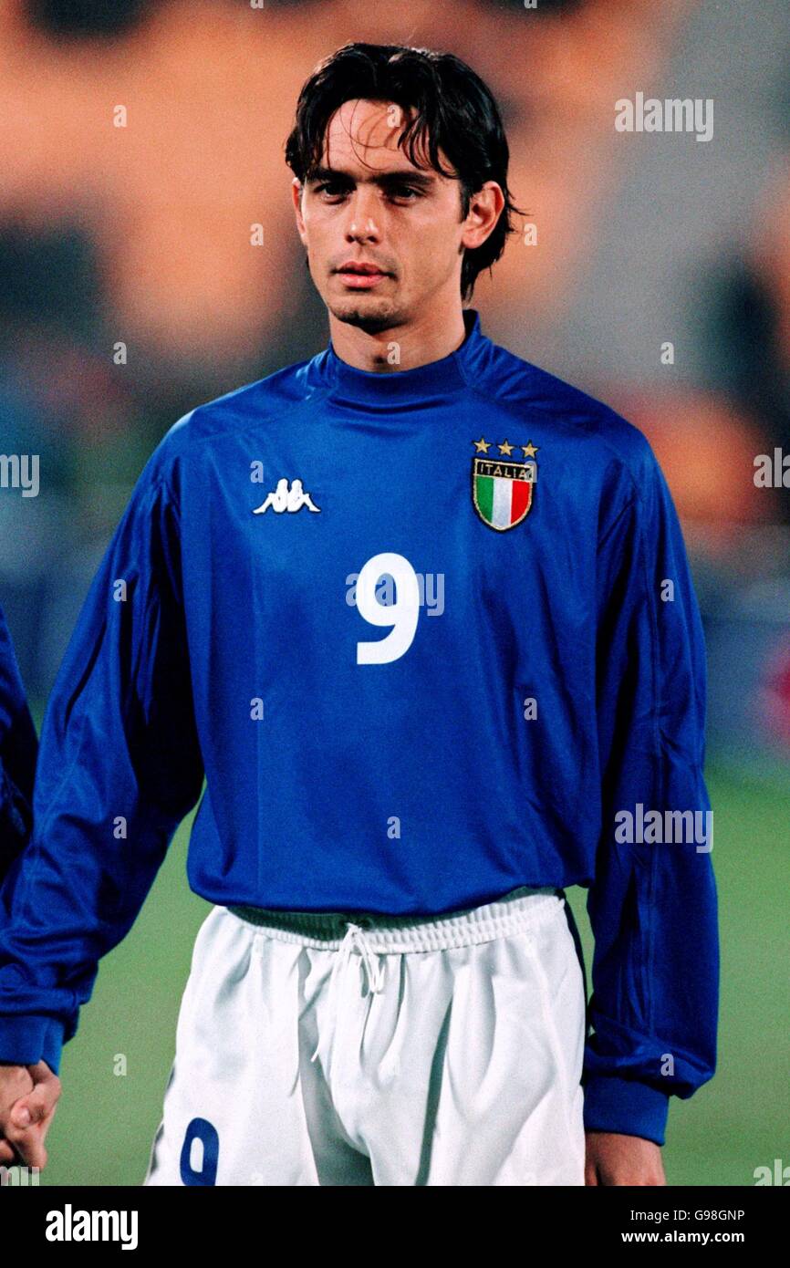 Soccer - Friendly - Italy v Belgium. Italy's Filippo Inzaghi Stock ...