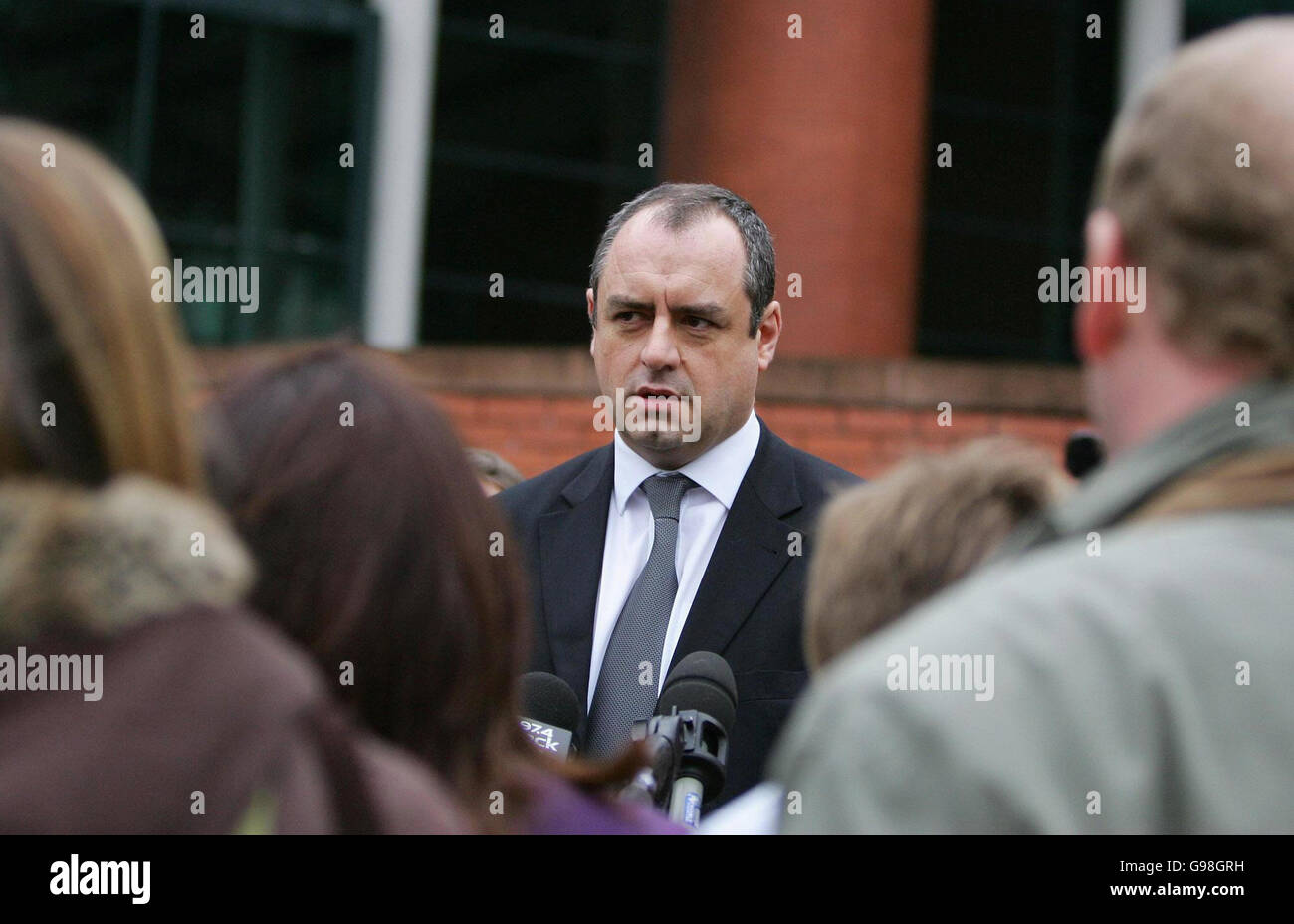 Superintendent Mick Gradwell of Lancashire Police speaks outside ...