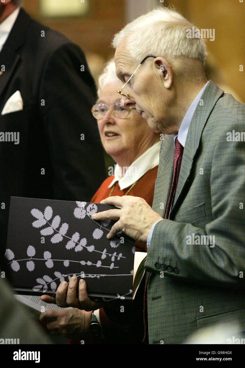 Freed peace activist Norman Kember and his wife Pat at a thanksgiving ...