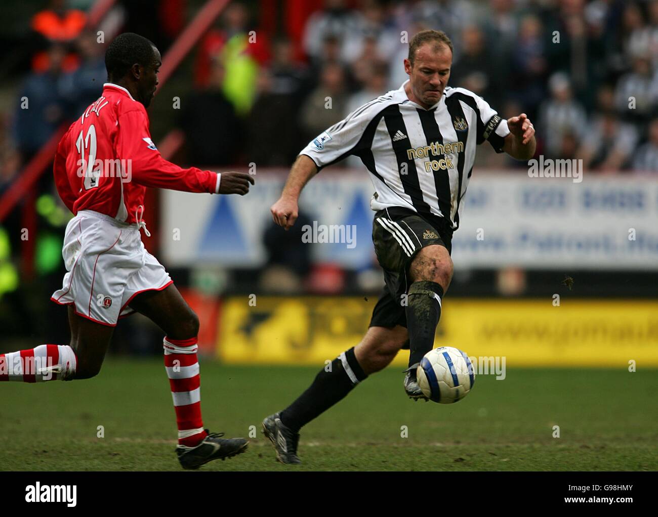 Charlton v newcastle shearer hi-res stock photography and images - Alamy