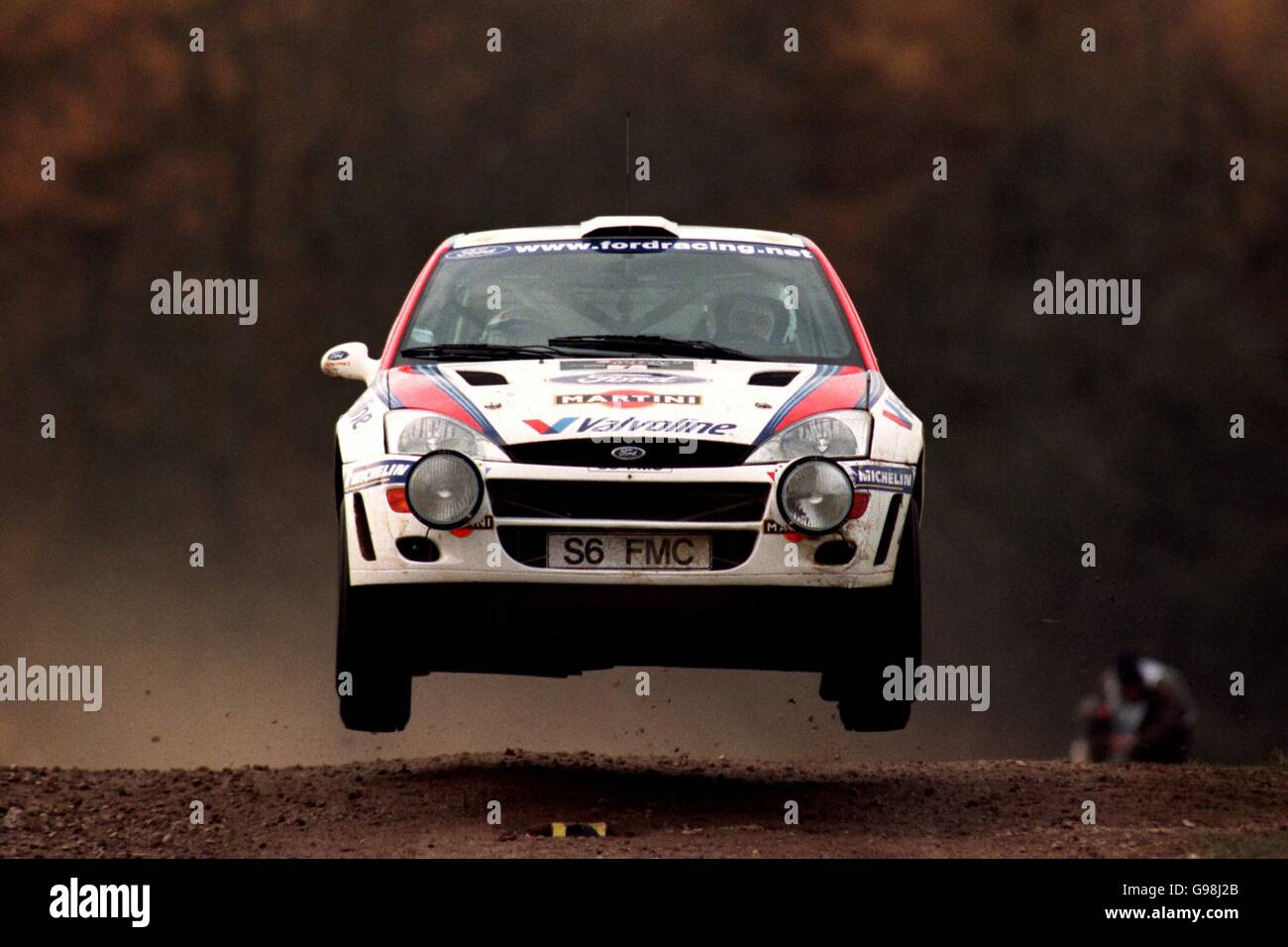 Colin mcrae takes a jump at blenheim palace hi-res stock photography ...