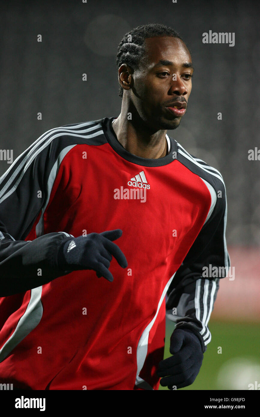 Dennis Lawrence of Trindad & Tobago, during the International match ...