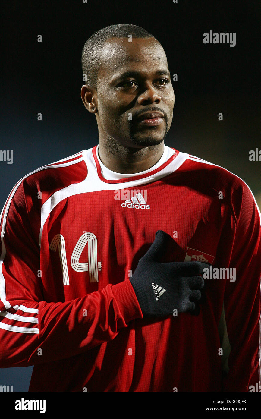 Stern John of Trindad & Tobago, during the International match against ...