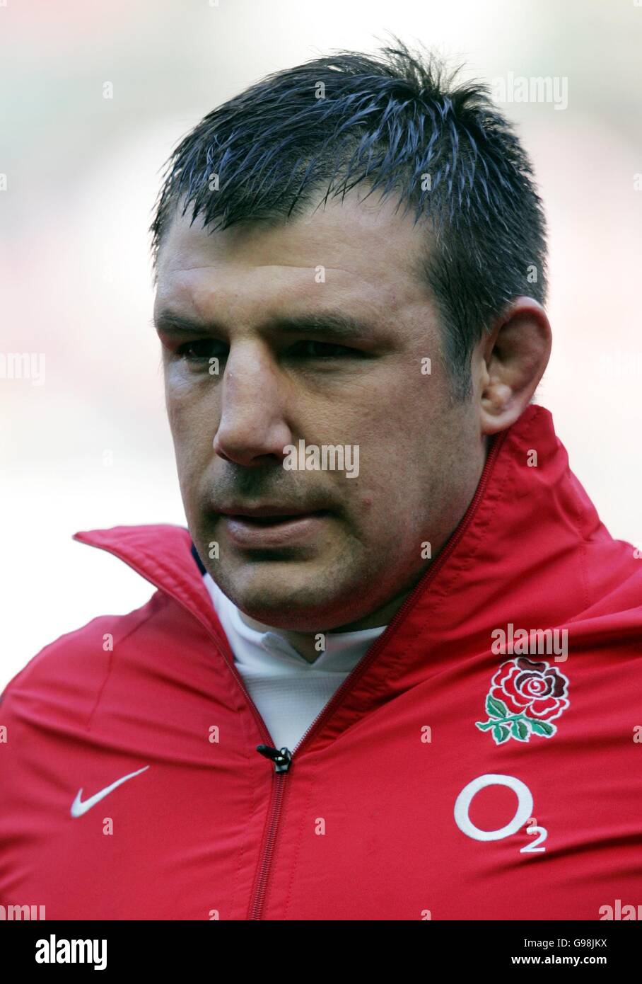 Julian White of England during the RBS 6 Nations match at the Stade de ...