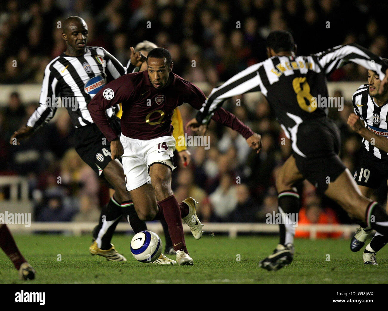 Thierry henry gets past juventus hi-res stock photography and images ...