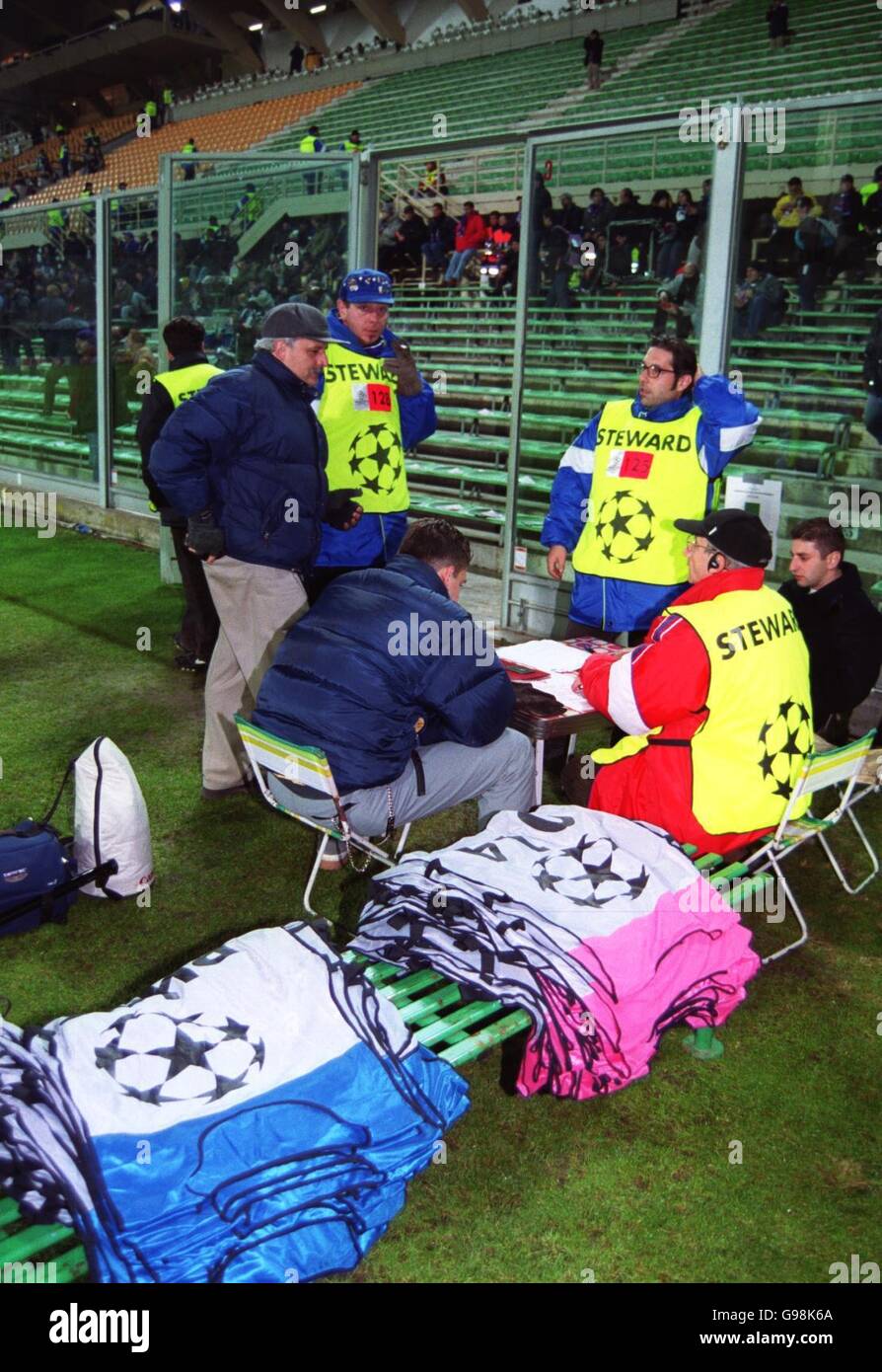 An official uefa champions league steward hi-res stock photography and ...