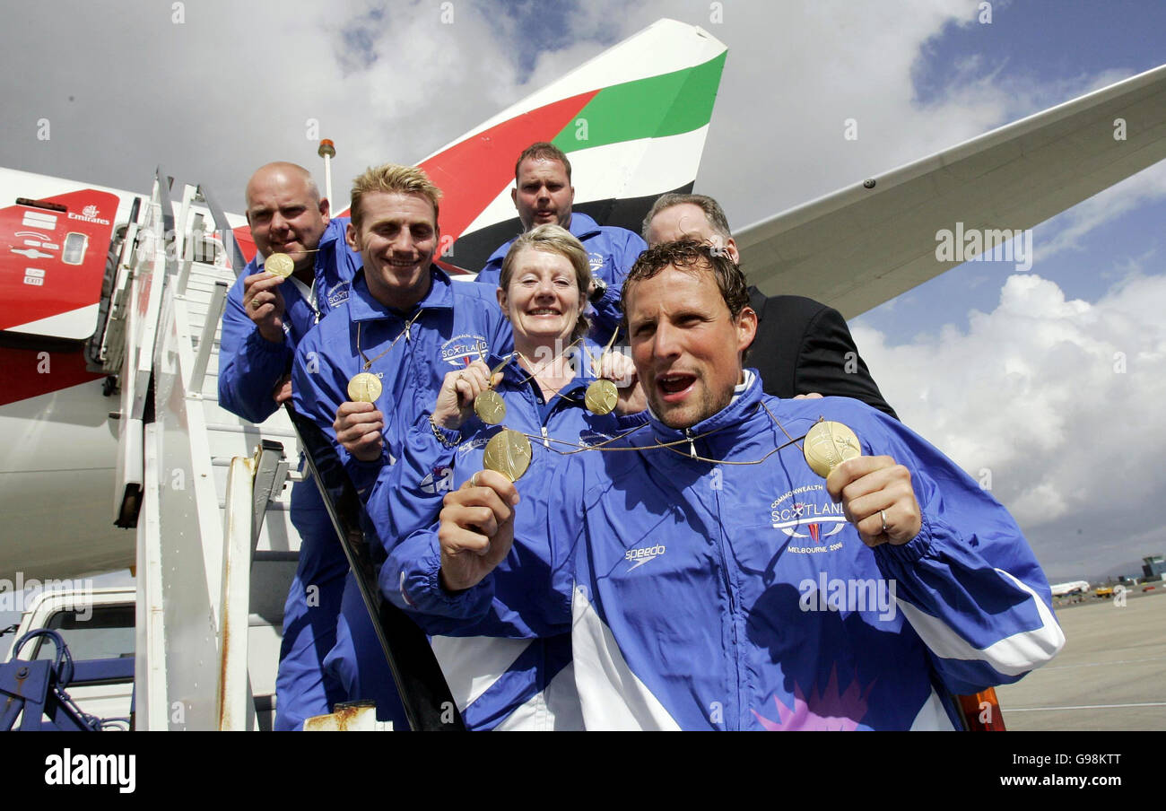2006 scotland team returned home commonwealth games held in melbourne ...