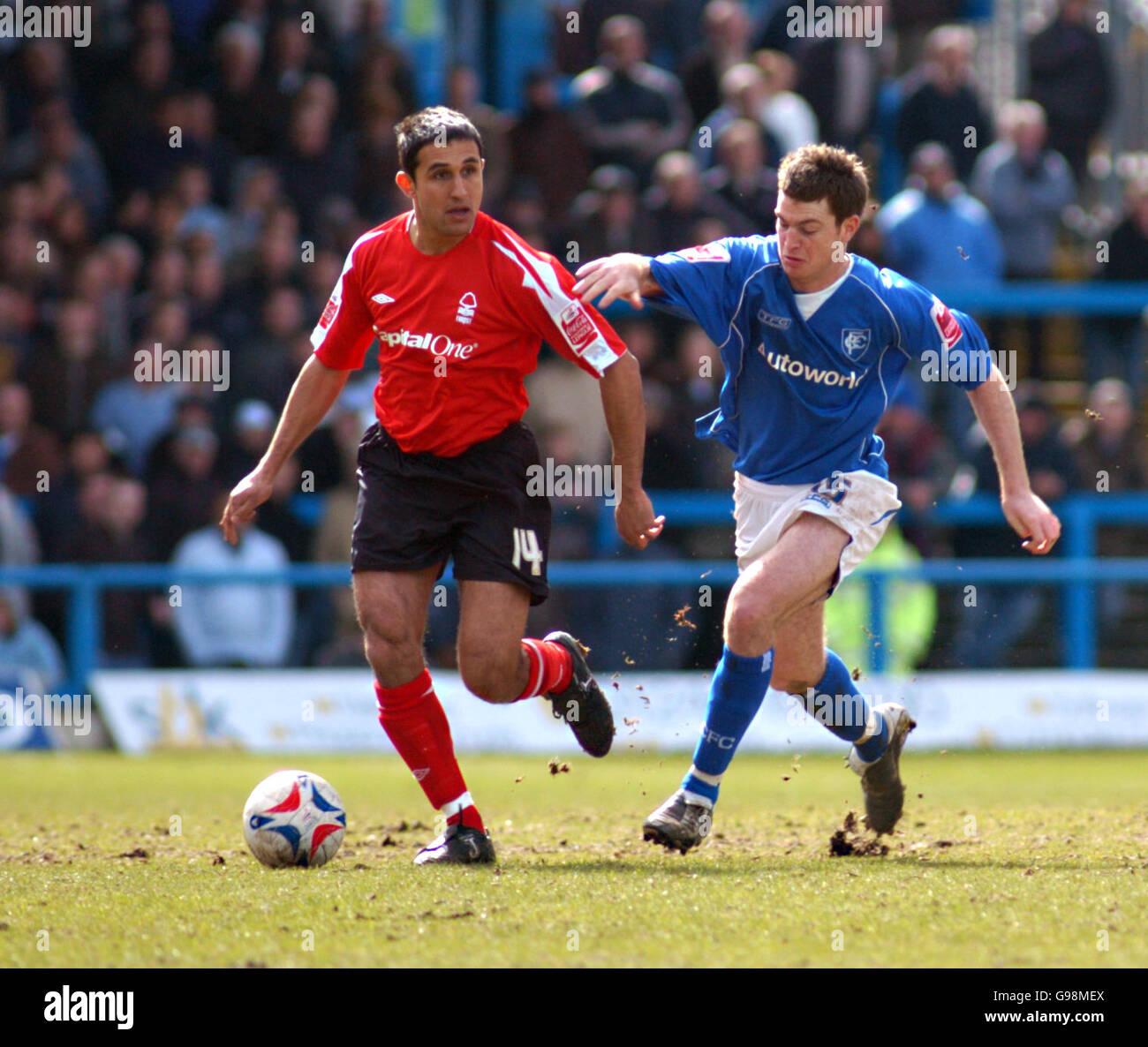 Nottingham forests jack lester and chesterfields aaron downes hi-res ...