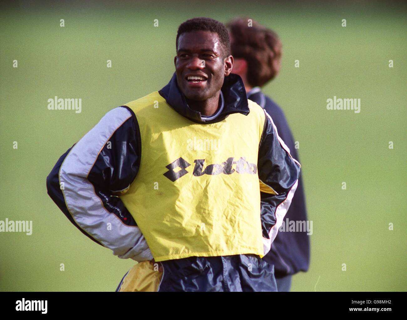 Soccer - FA Carling Premiership - Wimbledon Training. Robbie Earle ...