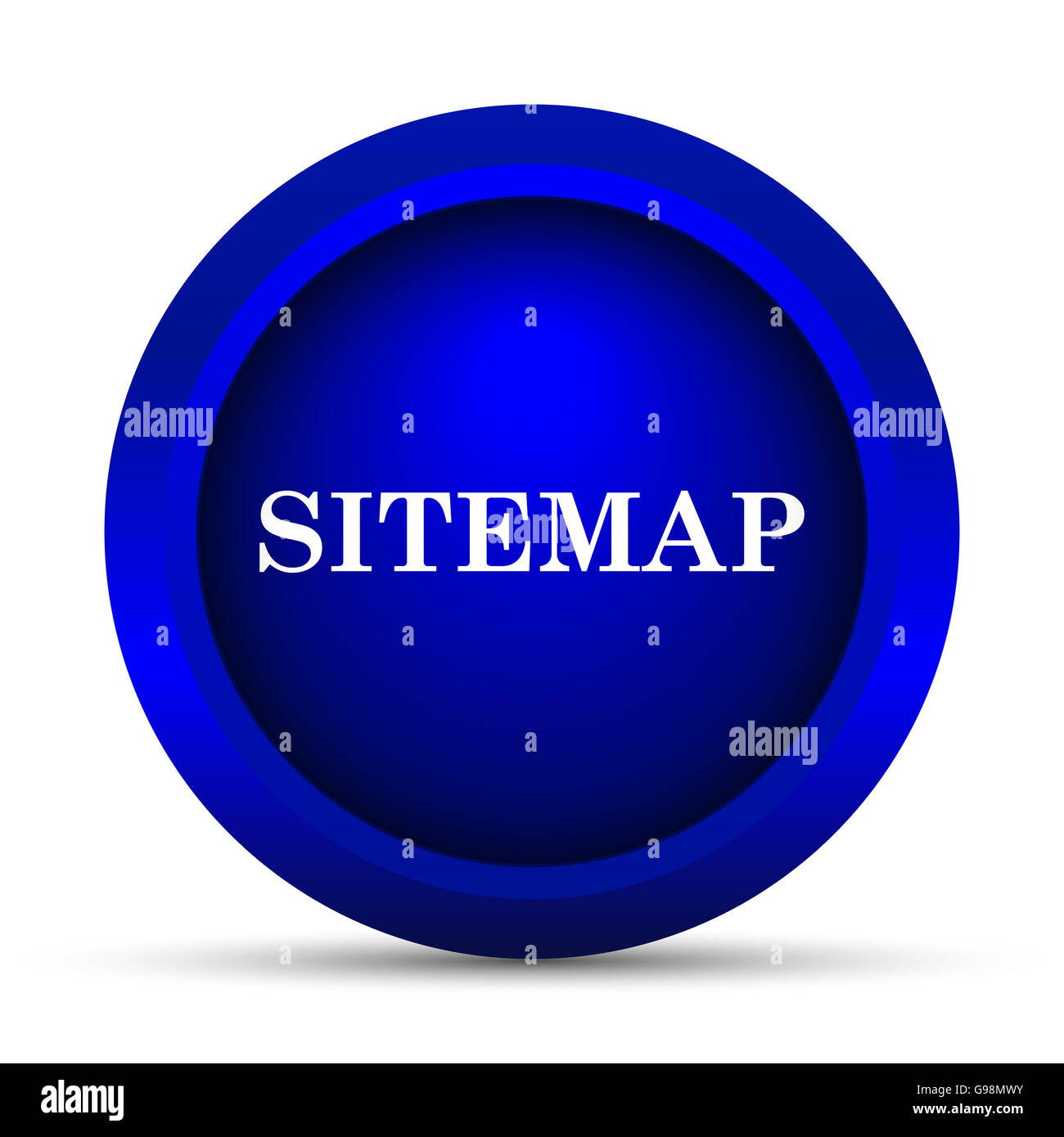 Sitemap icon. Internet button on white background Stock Photo - Alamy