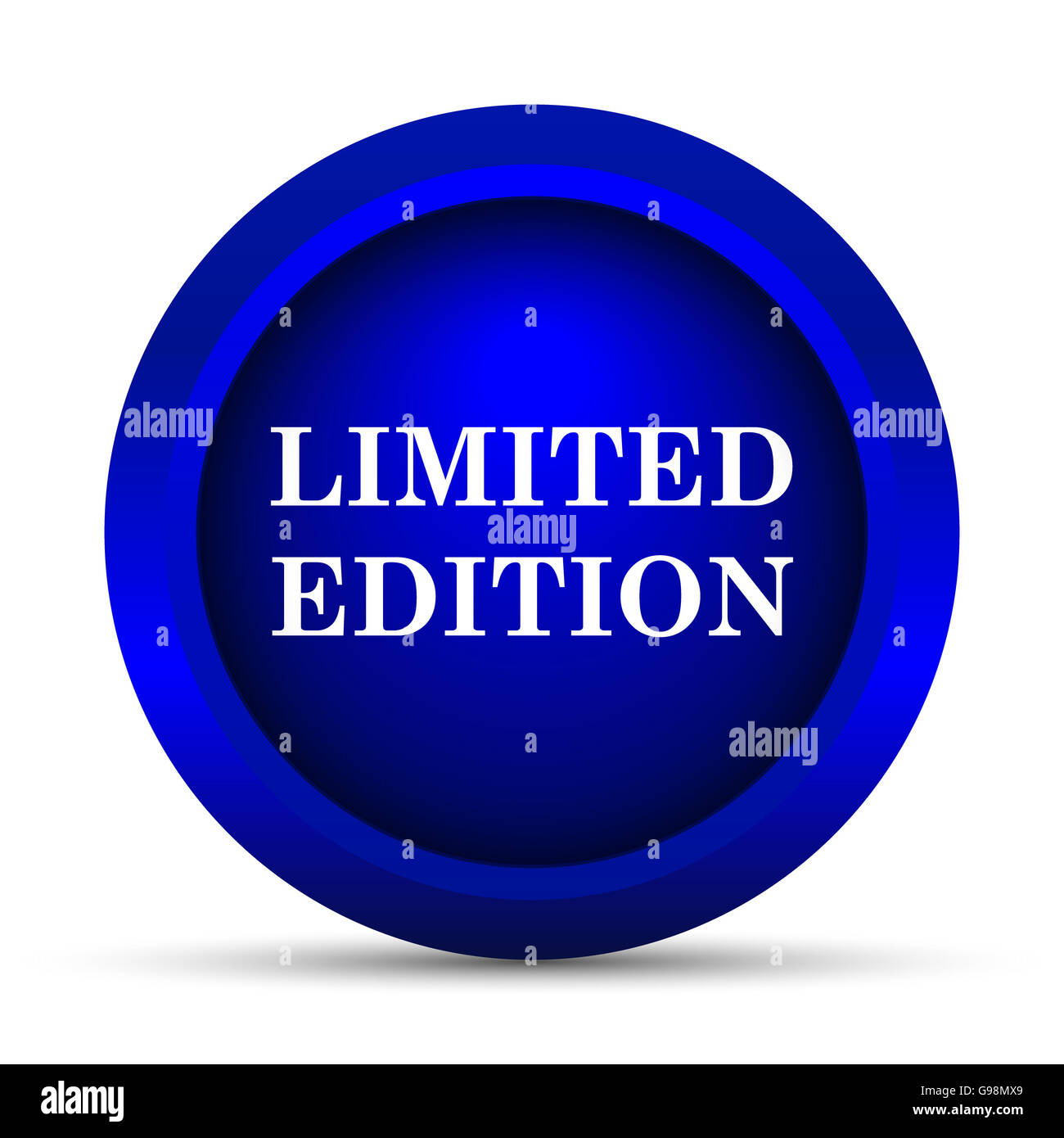 Limited edition icon. Internet button on white background Stock Photo ...