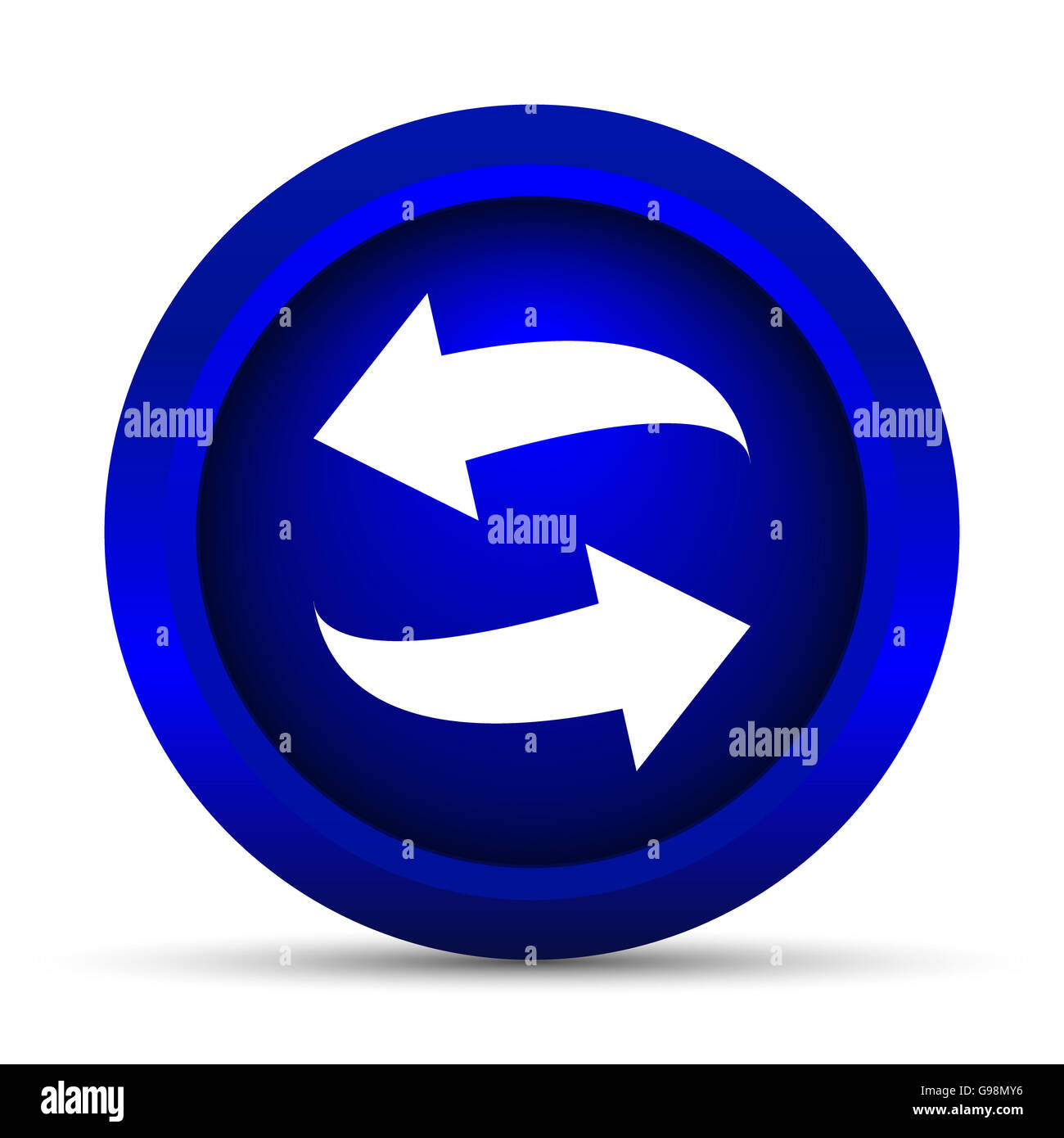 Swap icon. Internet button on white background Stock Photo - Alamy